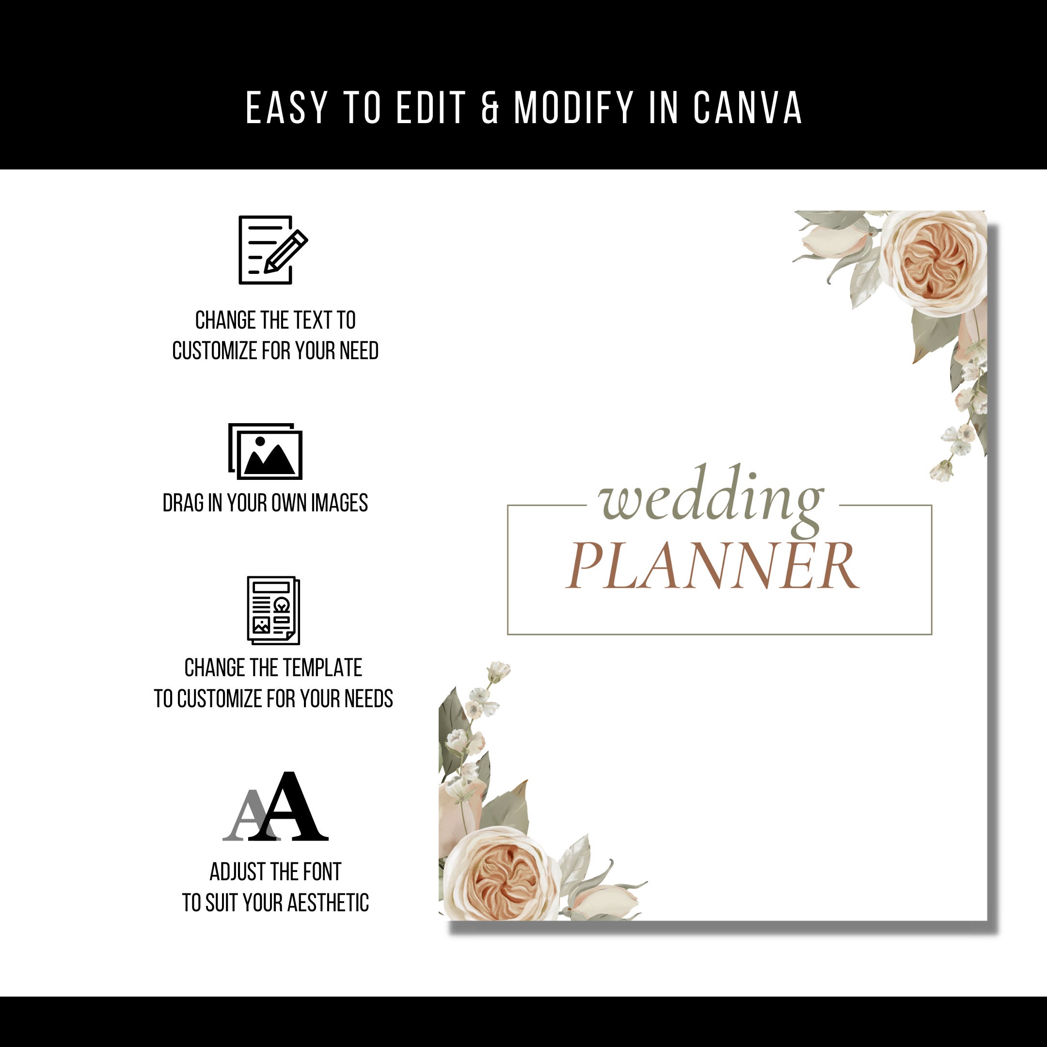 Editable Wedding Planner Template Printable Wedding Planner - Etsy