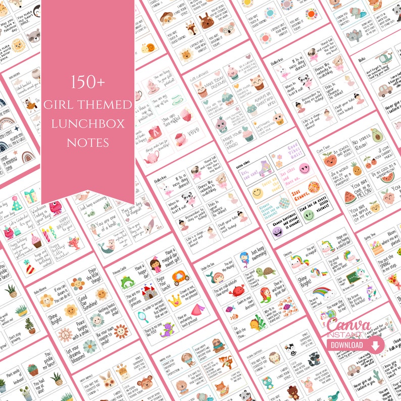 Editable Lunch Box Notes Template Printable Kids Positive - Etsy