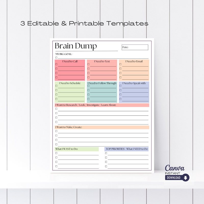 Printable Organizers - Etsy