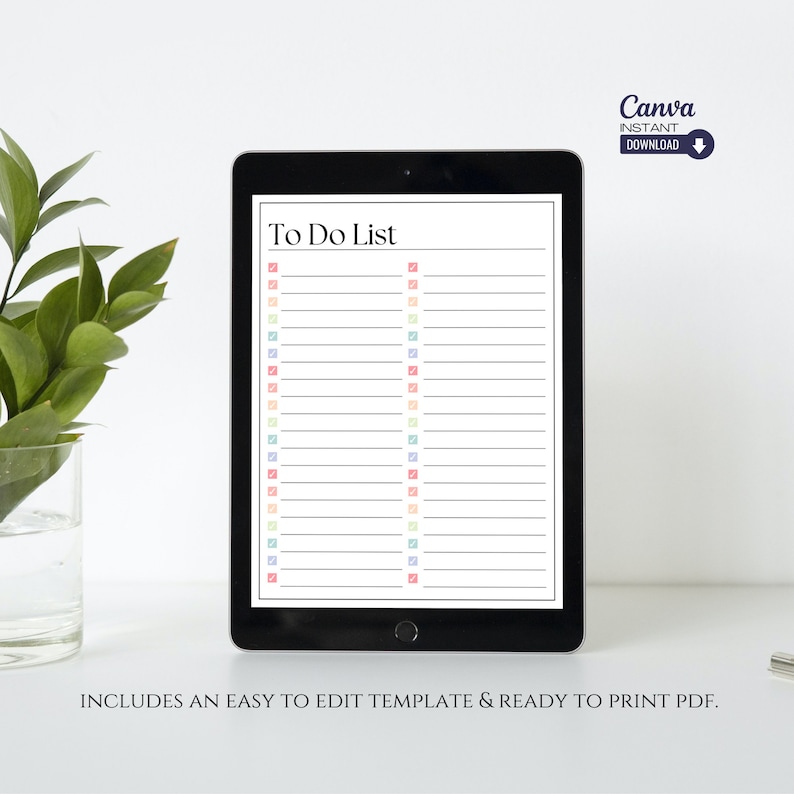 Editable ADHD Brain Dump Printable, ADHD Planner, to Do List Template ...