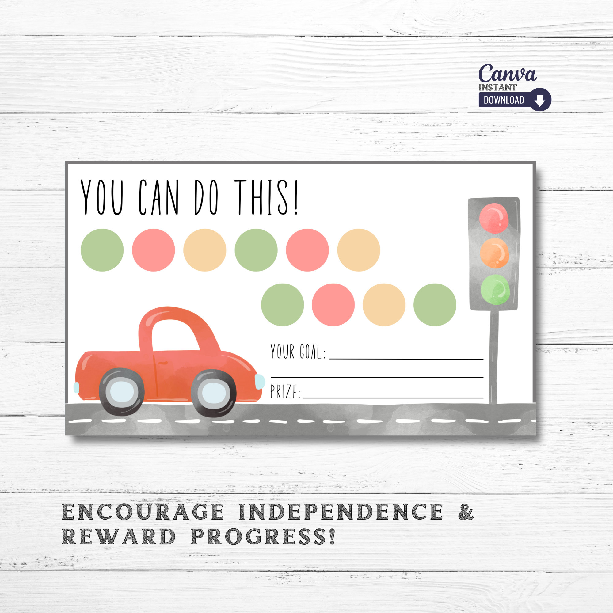 Editable Kids Reward Chart: Printable Behavior & Potty Training (PDF ...