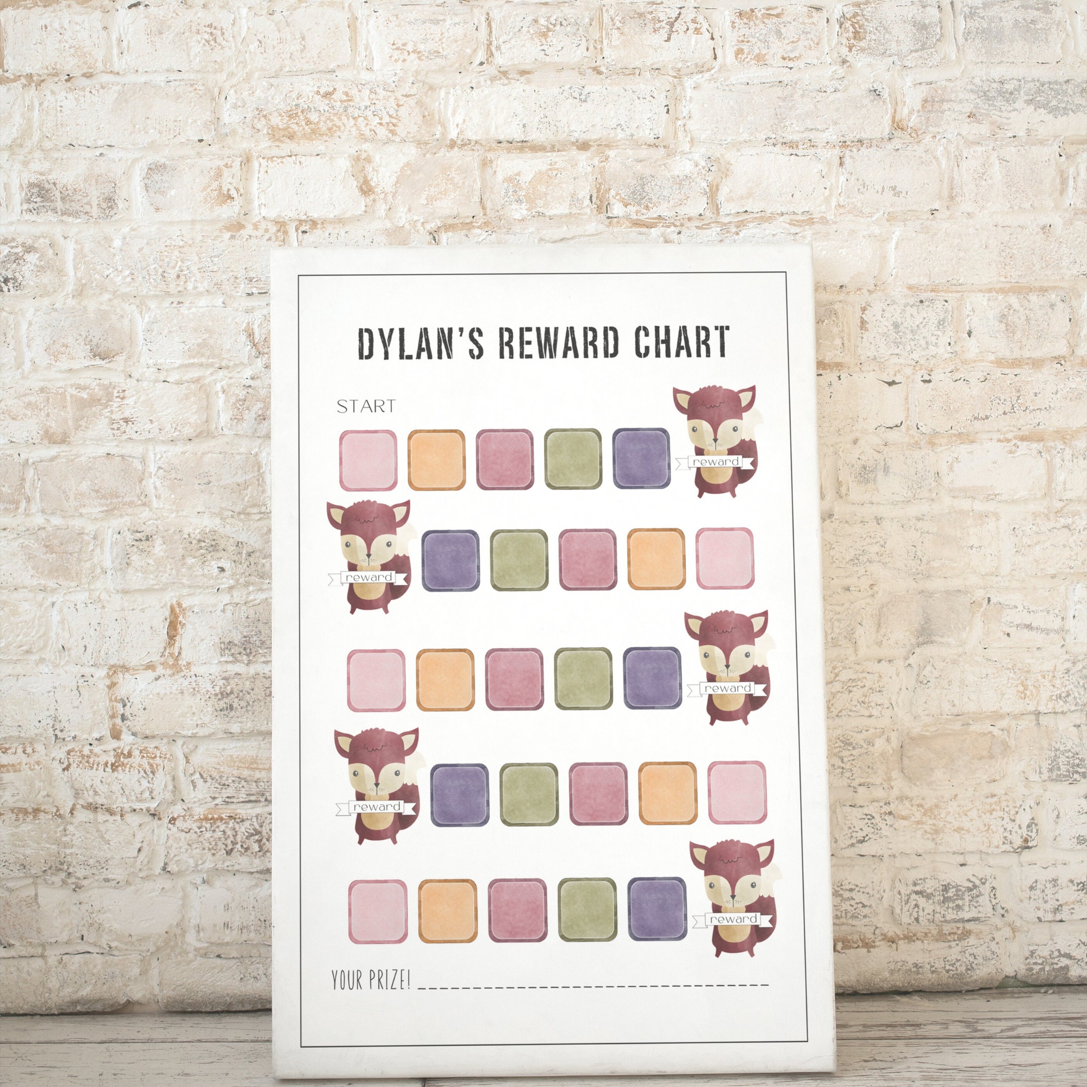 Editable Kids Reward Charts, Printable Responsibility Charts, Toddler ...