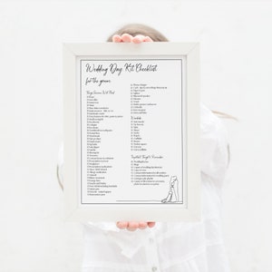 Editable Wedding Day Checklist: Bridal & Groom Suite (printable PDF) - Etsy