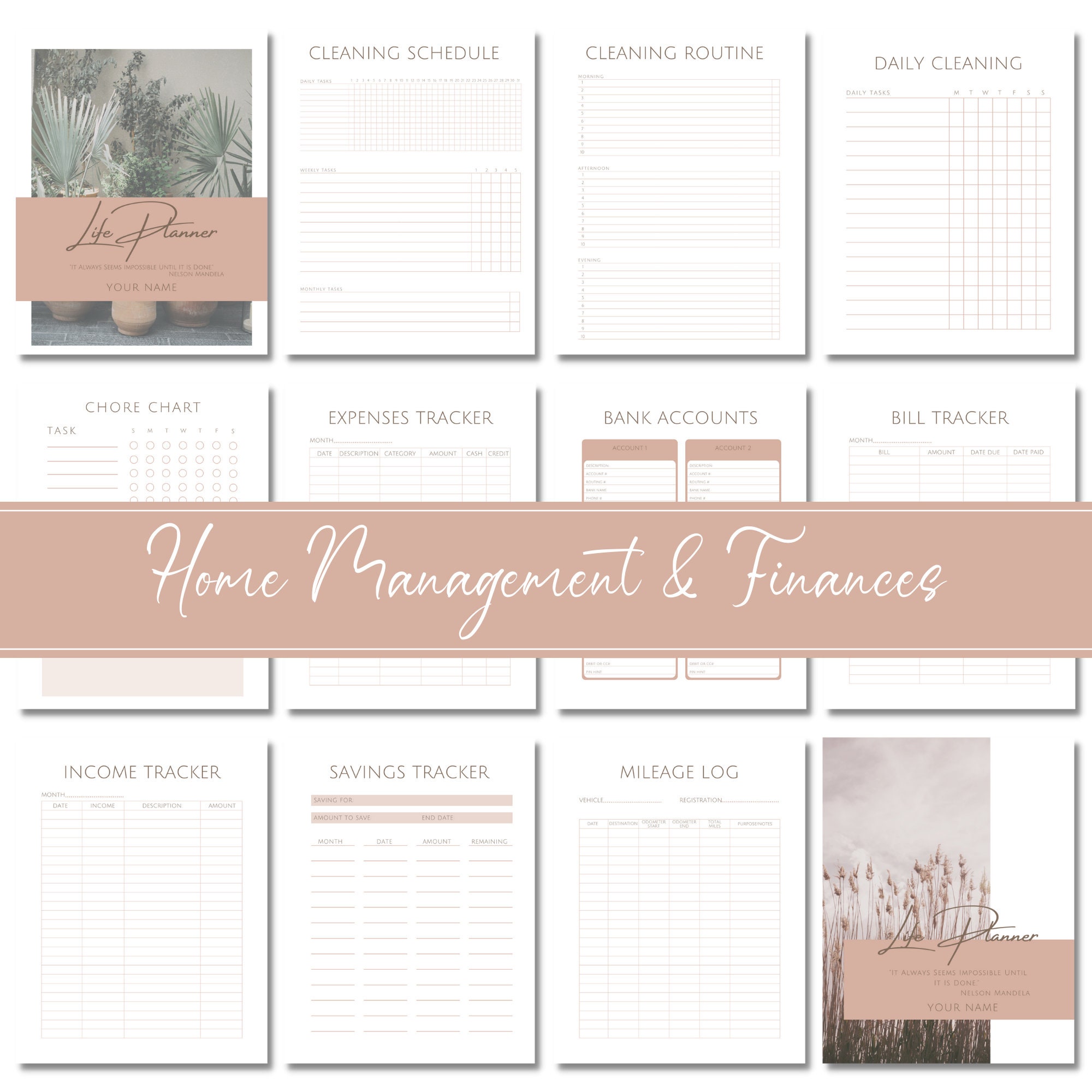 Editable ADHD Planner, Printable Adult ADHD Journal, Digital ADHD Life ...