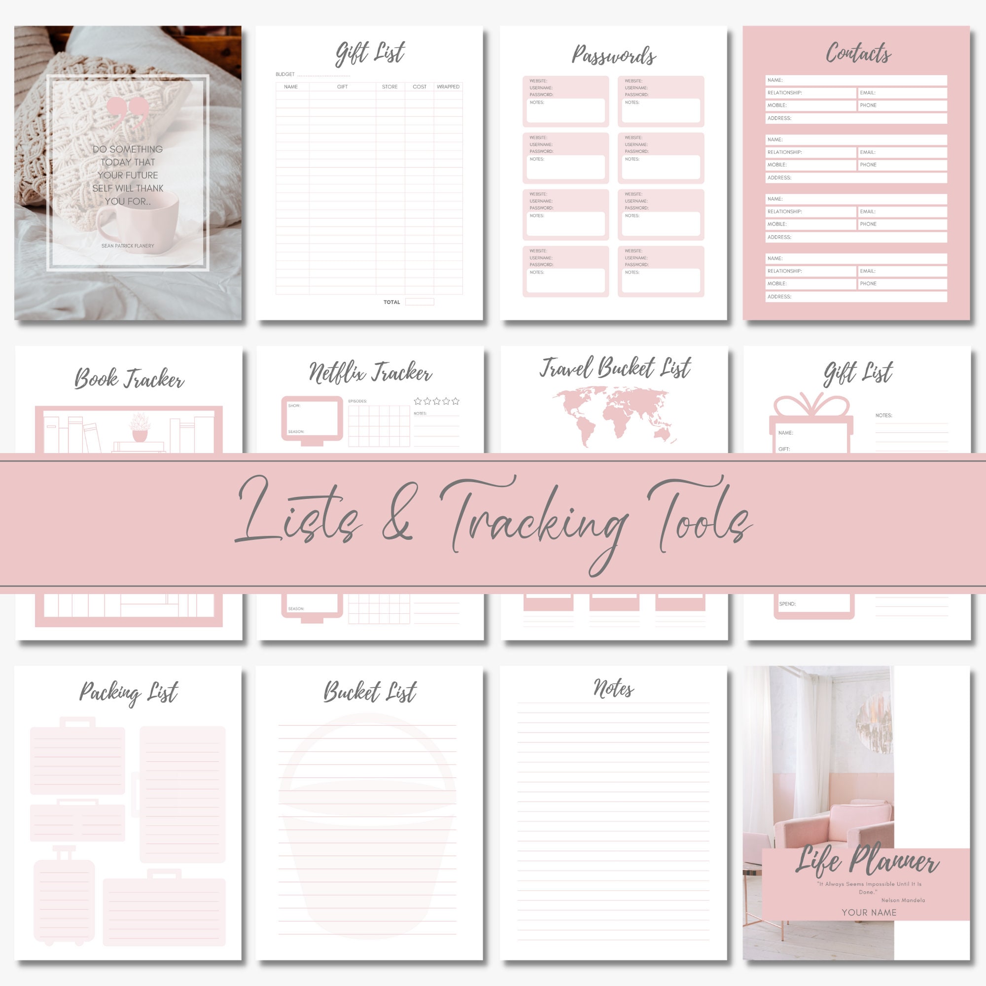 Editable ADHD Planner Template, Printable ADHD Journal, Digital Adhd ...