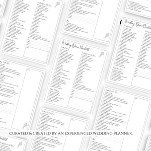 Editable Wedding Decor Checklist Template, Printable Wedding Checklist ...