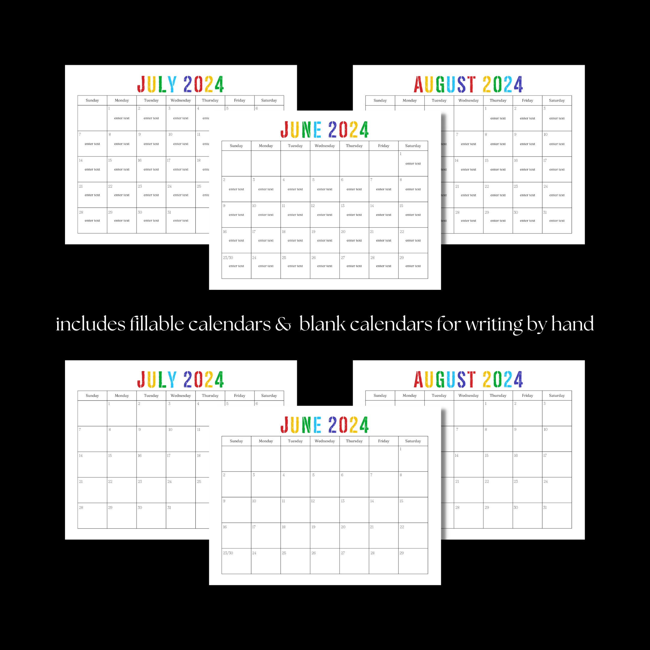 Editable Summer Planner Printable Summer Organizer Summer to - Etsy