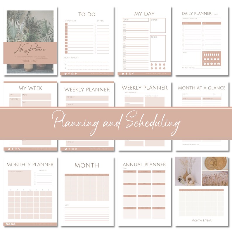 Editable ADHD Planner Printable Adult ADHD Journal Digital - Etsy