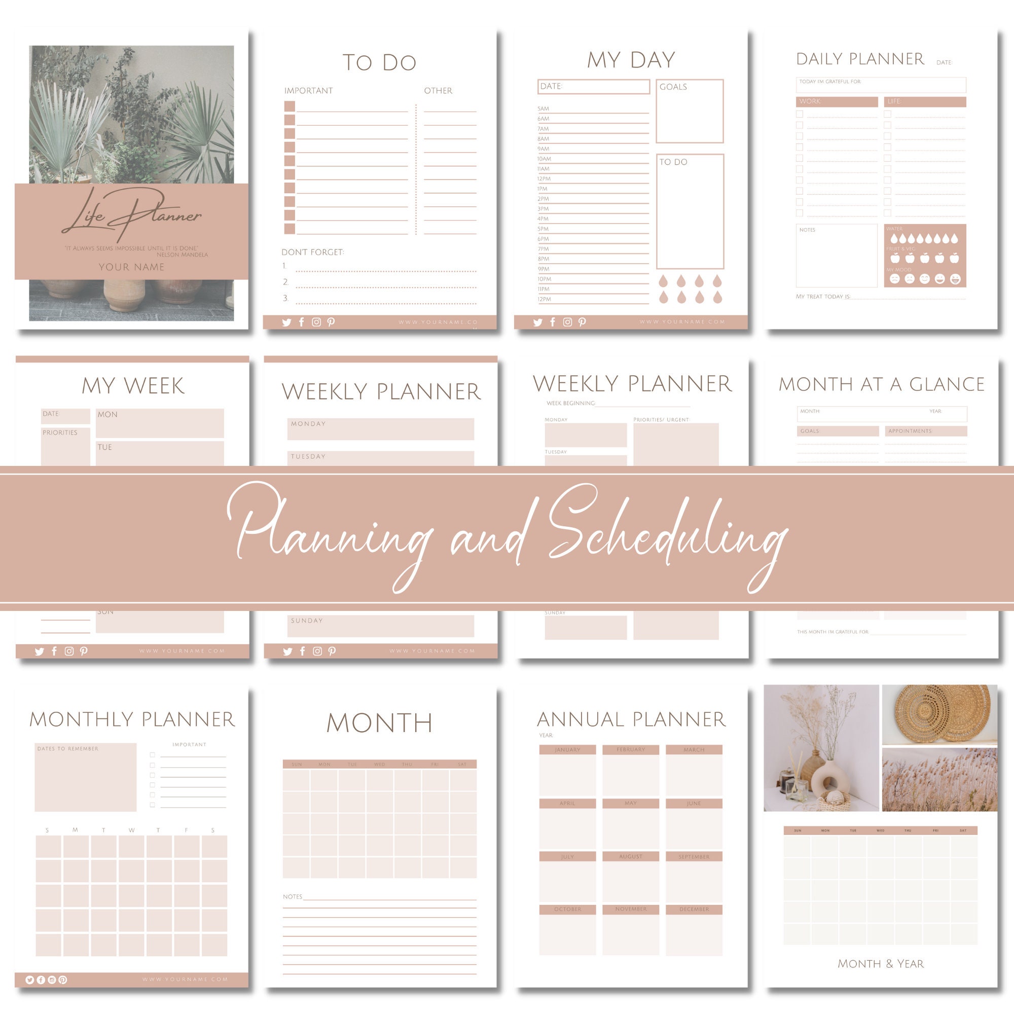 Editable ADHD Planner, Printable Adult ADHD Journal, Digital ADHD Life ...