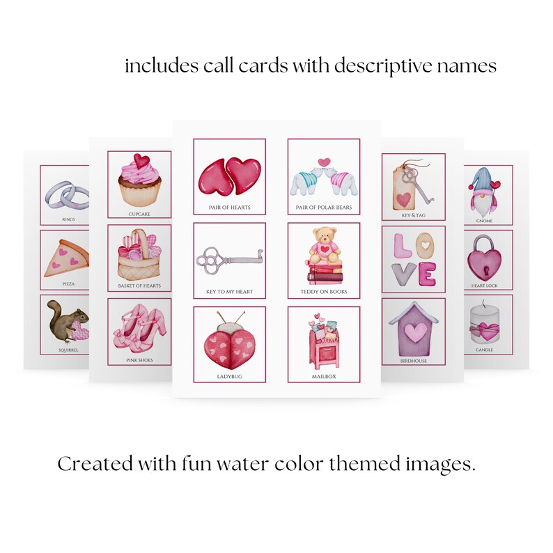 Editable Valentine BINGO, Printable Valentines BINGO Template ...