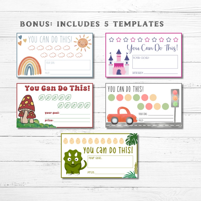 Editable Kids Reward Chart: Printable Behavior & Potty Training (PDF ...
