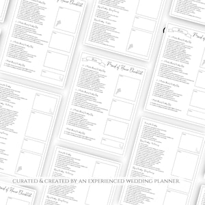 Editable Maid of Honor Checklist, Printable Maid of Honor Duties ...