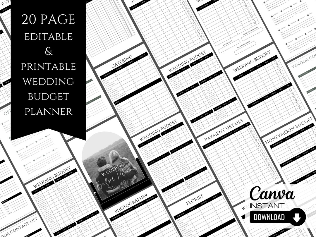 Editable Wedding Budget Planner Template Printable Wedding Etsy editable-wedding-budget-planner-template-printable-wedding-etsy