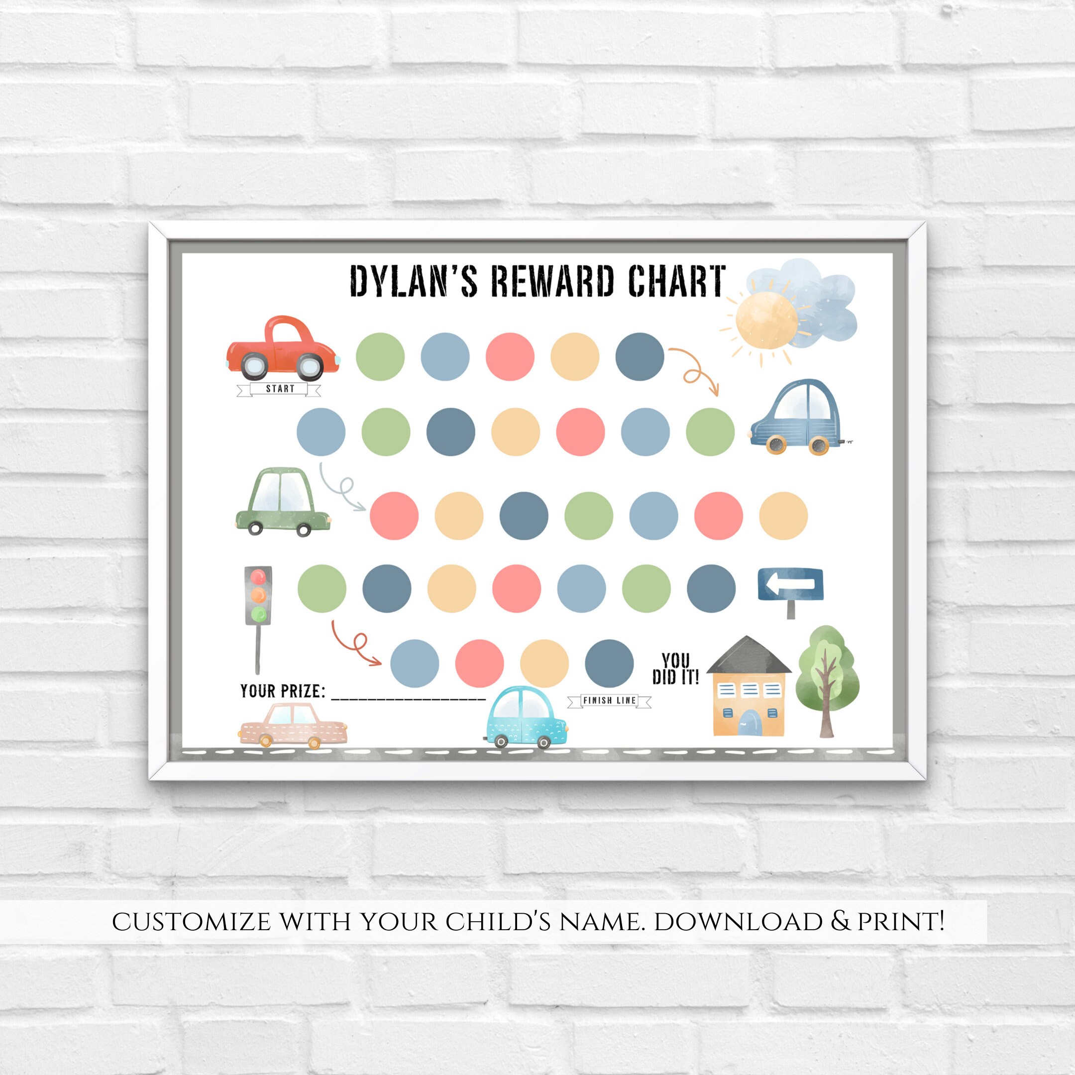 Editable Kids Reward Chart Printable Responsibility Chart - Etsy Canada