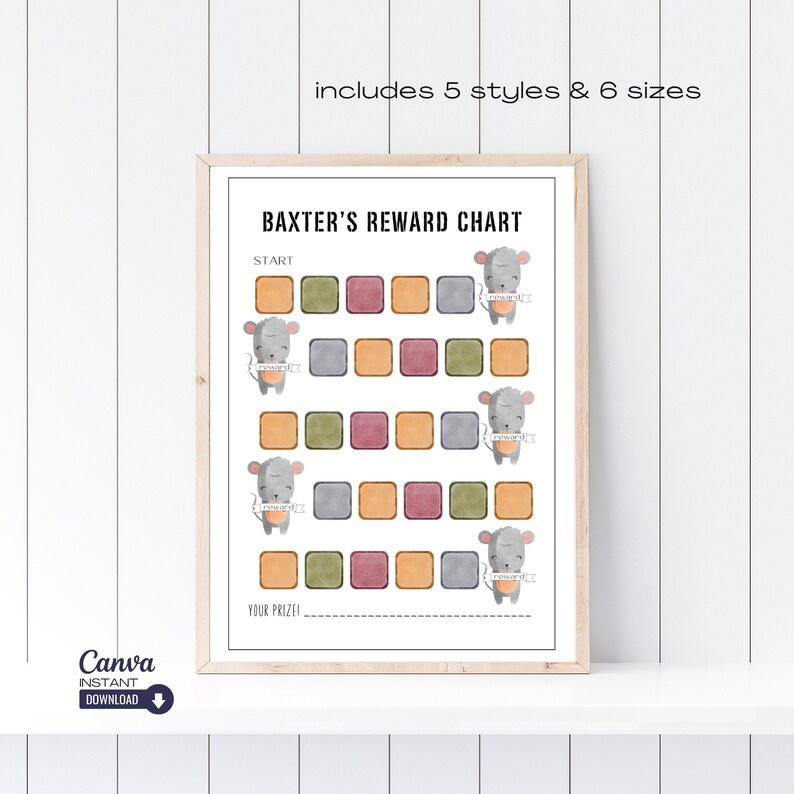 Editable Kids Reward Charts Printable Responsibility Charts - Etsy