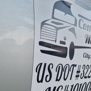 Custom US DOT & MC Number Magnet – Truck Door Magnet | Magnetic Signs ...