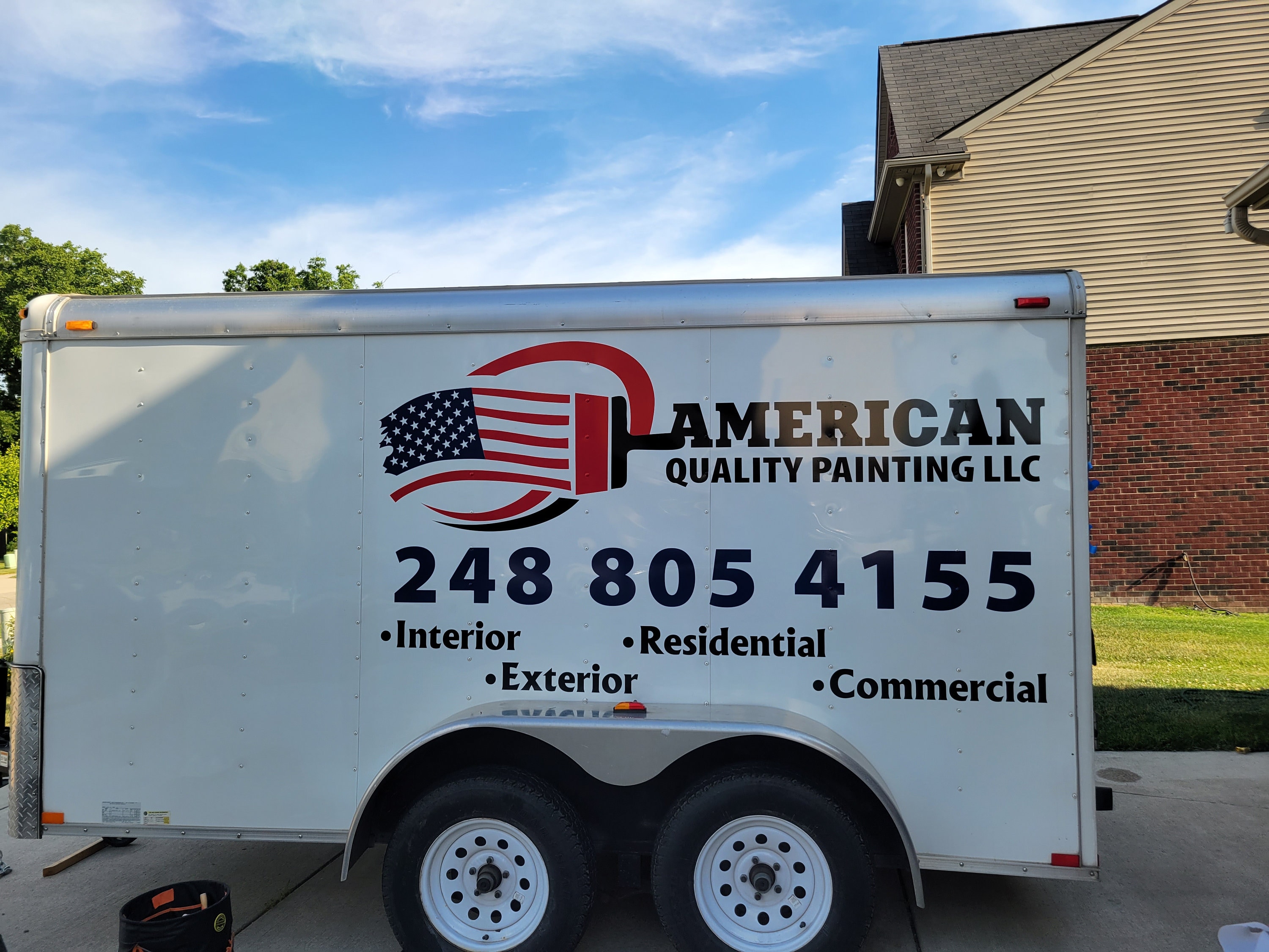 Vinyl Lawn Service Logo Decal | Personalized Trailer Sticker for ...