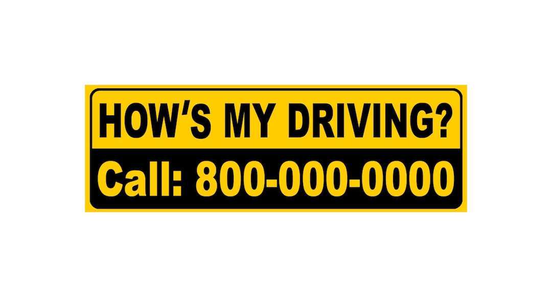 How My Driving,car Bumper Sticker, Decal 3 X 9 - Etsy
