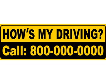 How is My Driving Banner Bumper Sticker Decal - Etsy