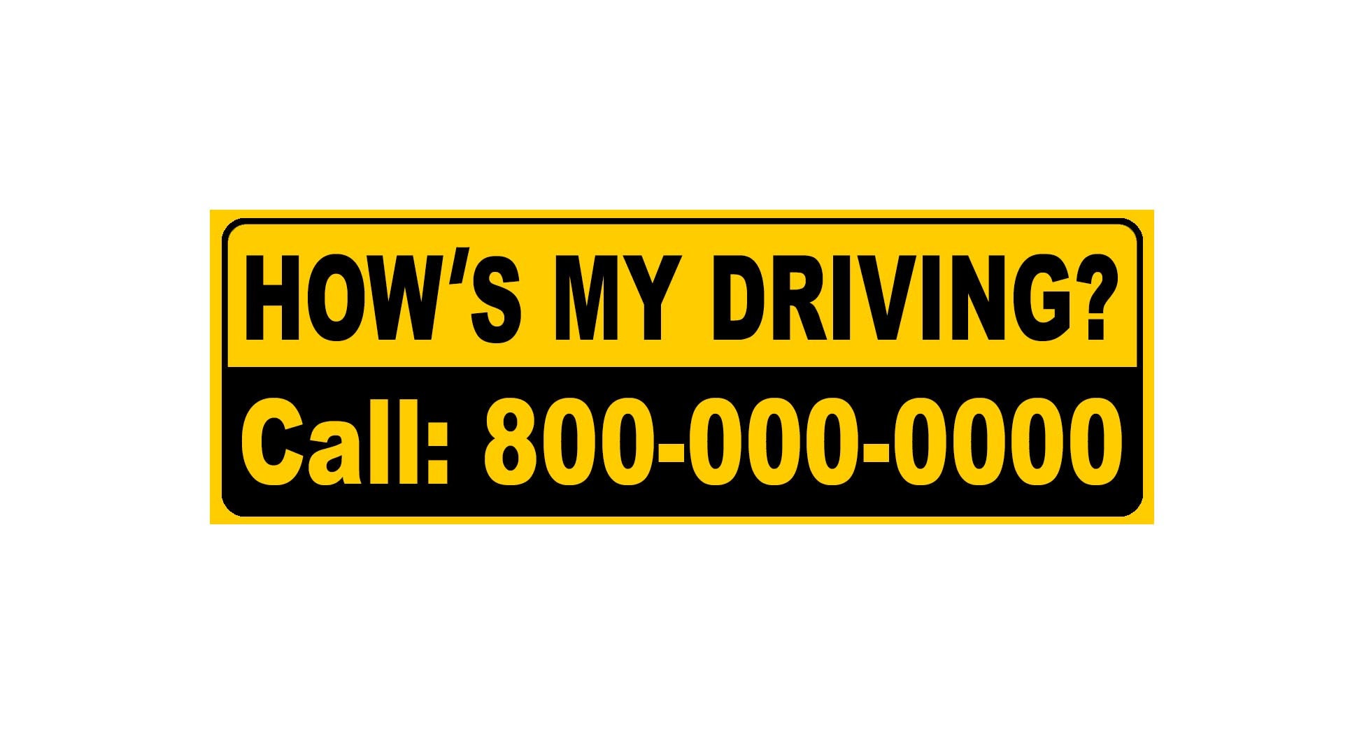 How My Driving,car Bumper Sticker, Decal 3 X 9 - Etsy