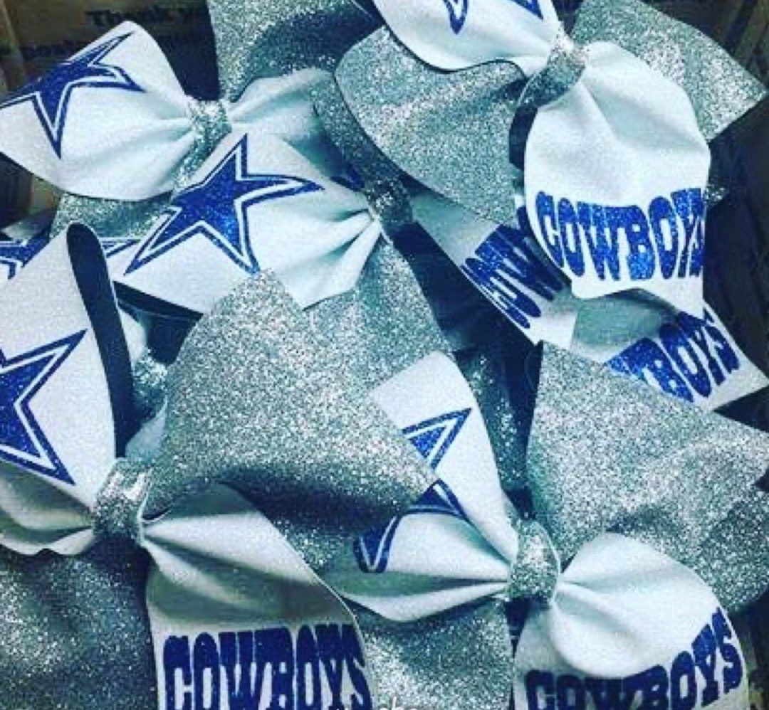 Dallas Cowboys Inspired Cheer Bows - Etsy