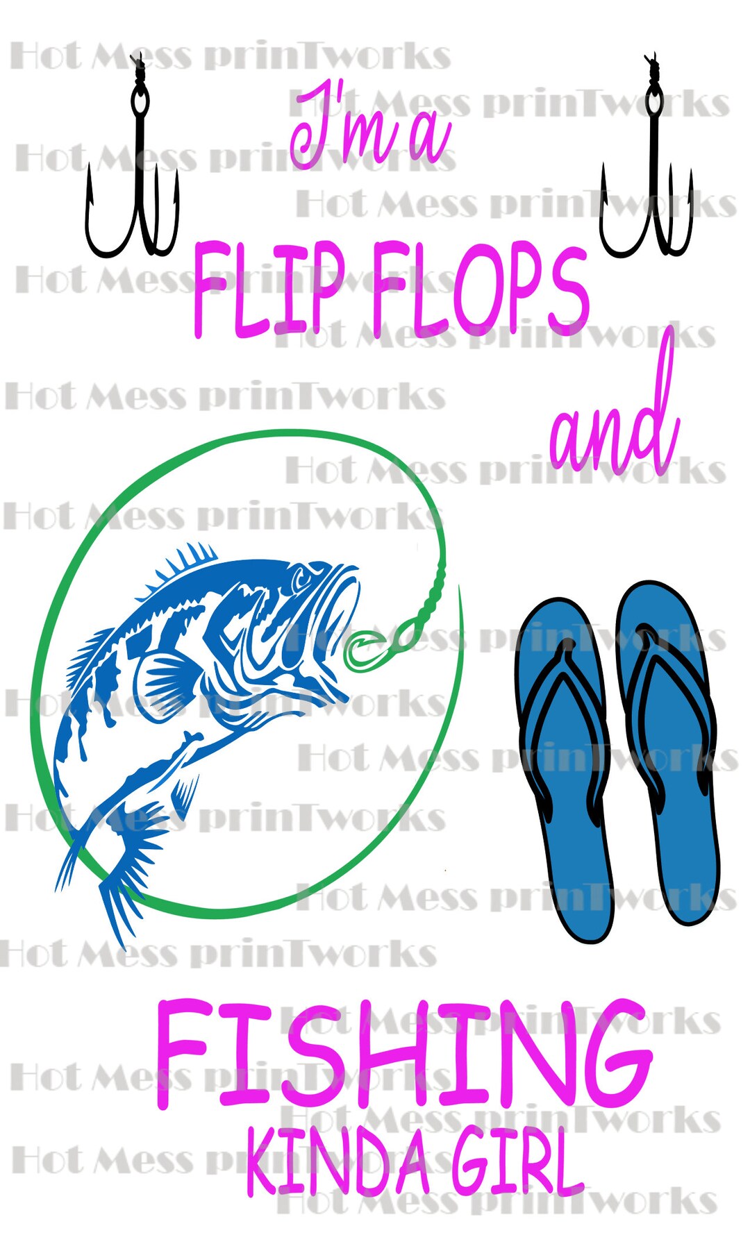 Flip Flops and Fishing - Etsy