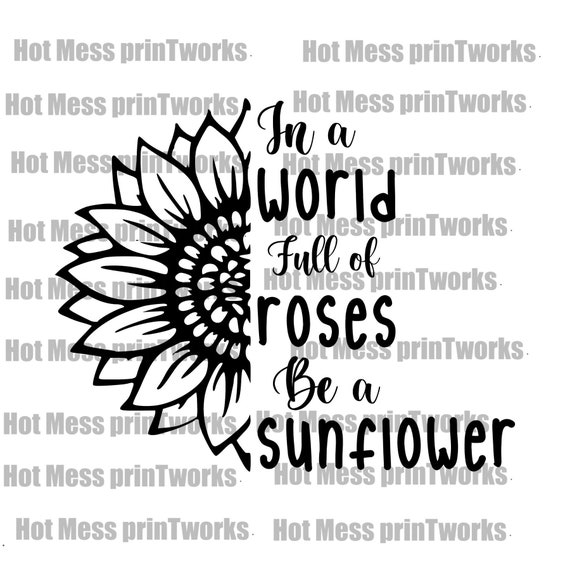 Be a Sunflower - Etsy
