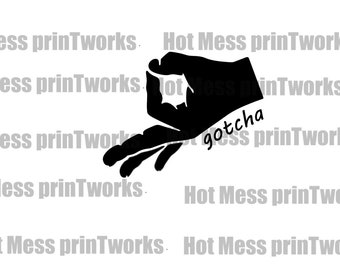 Gotcha Hand SVG Digital Download File, Circle Game SVG, Vector Cut File ...