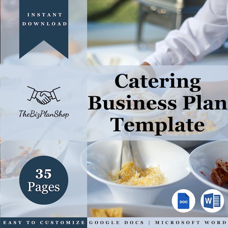 Catering Business Plan Template: Editable Startup Guide (MS Word ...