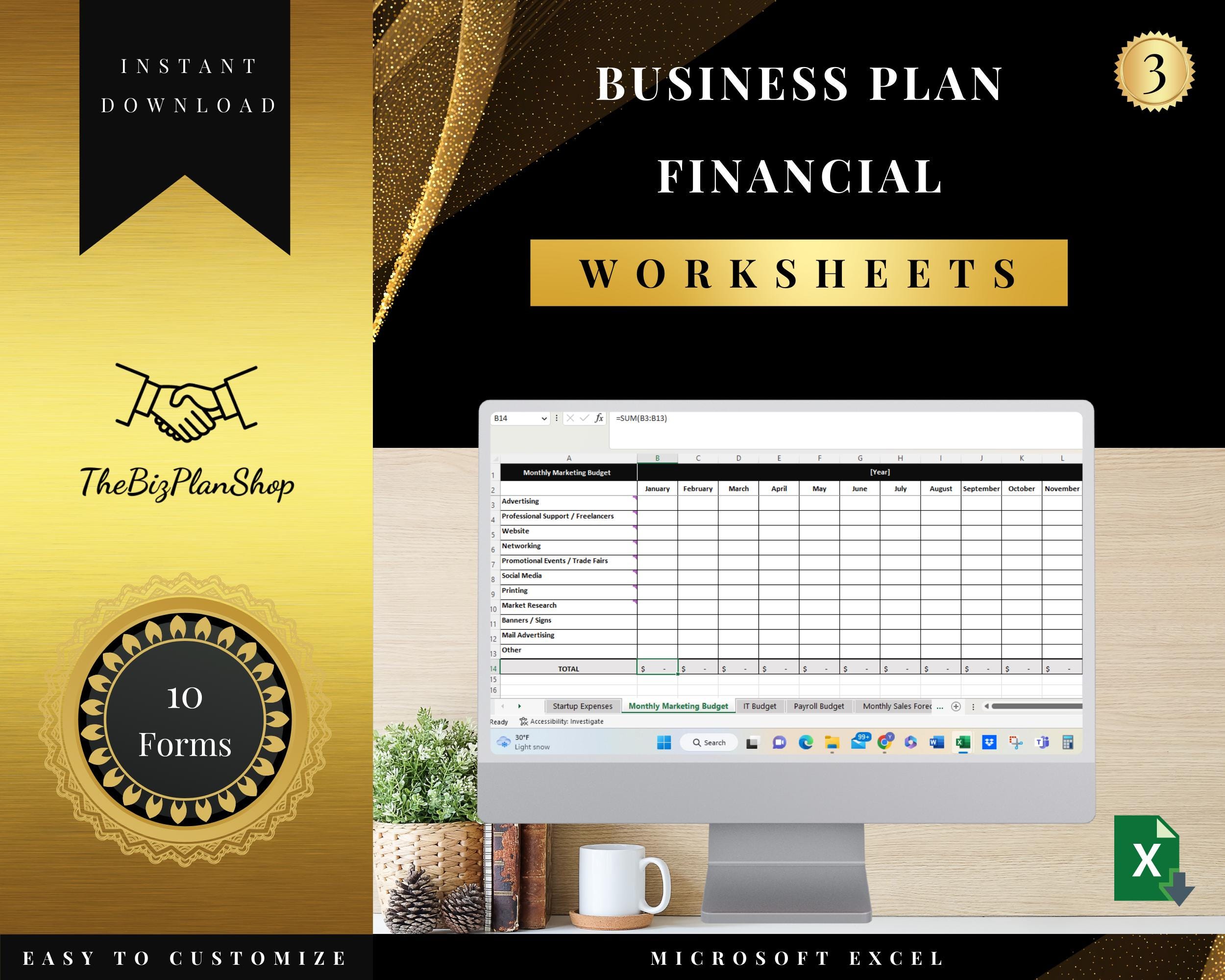 Complete Business Plan Bundle: Editable Templates for Business Plan ...