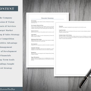 Executive Summary Template & Guide - Etsy