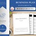Business Plan Supplemental Worksheets MS Word & PDF - Etsy