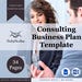 Consulting Business Plan Template | Consultant Business Planner ...