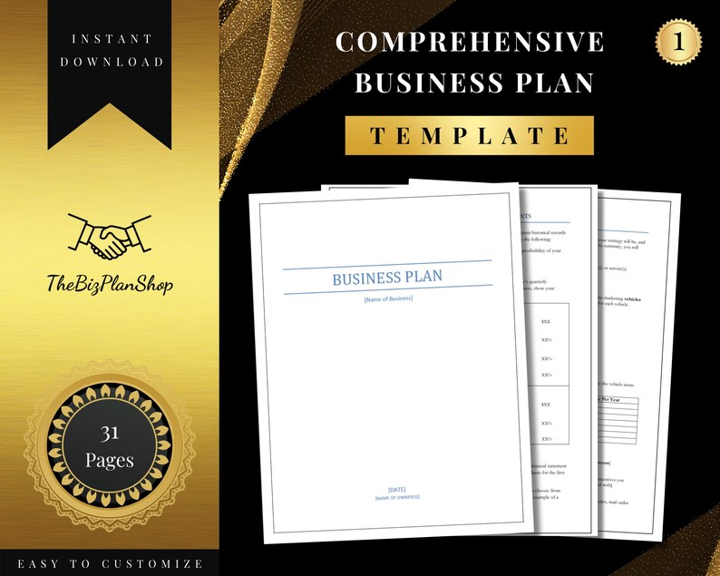 Complete Business Plan Bundle: Editable Templates for Business Plan ...