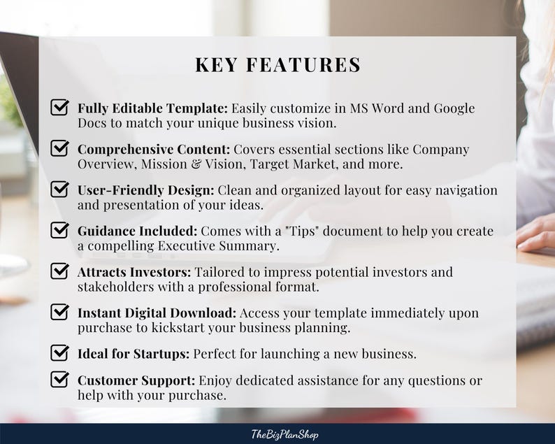 Executive Summary Template: Business Plan Guide (MS Word & Google Docs ...