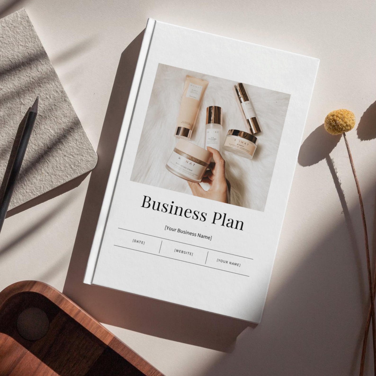 Business Plan Template | Editable Canva Workbook| Business Planner With ...