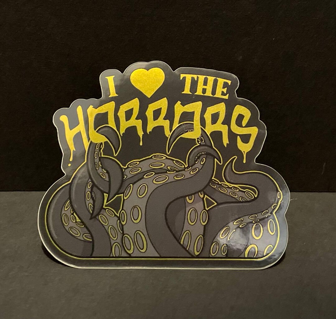 I Heart the Horrors Eldritch Tentacle Sticker - Etsy