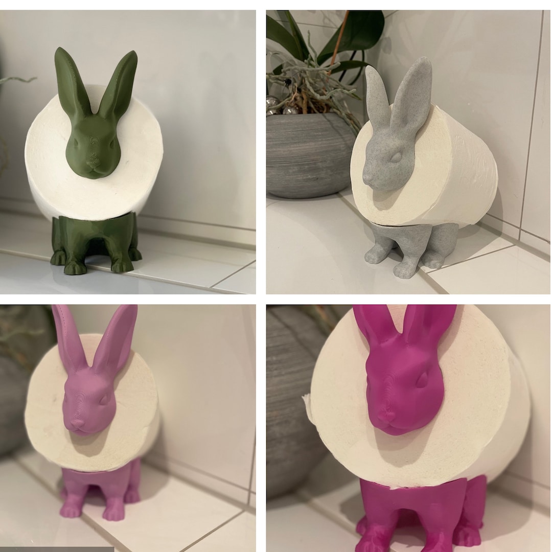 Toilet Paper Holder floppy Easter Bunny Bathroom, Toilet Paper Holder ...