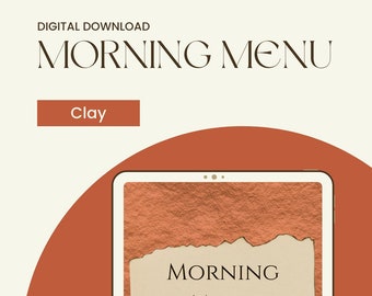 Elementary Homeschool Morning Menu | Digital PDF | Instant Download ...