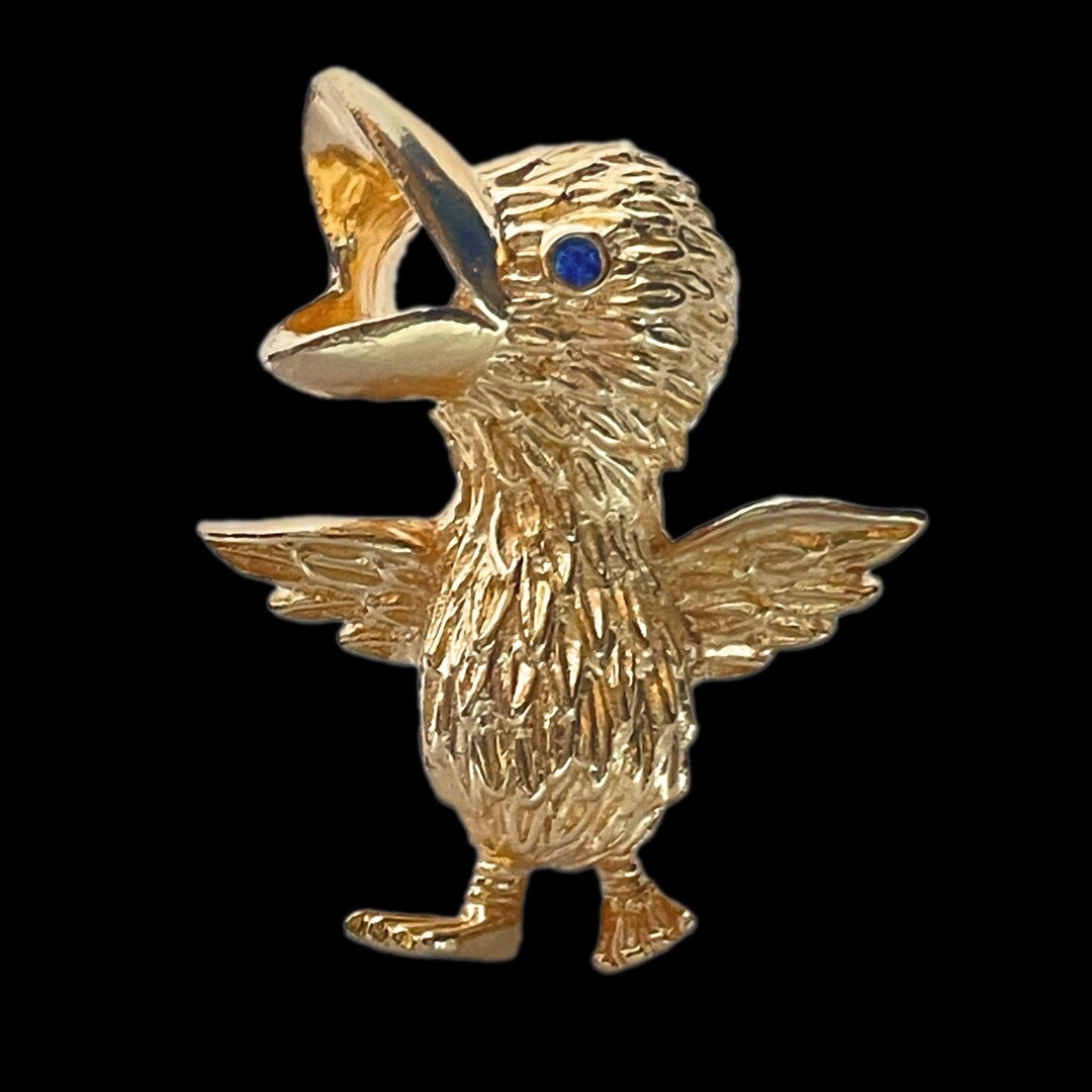 Baby Bird Brooch by Gerry's - Etsy