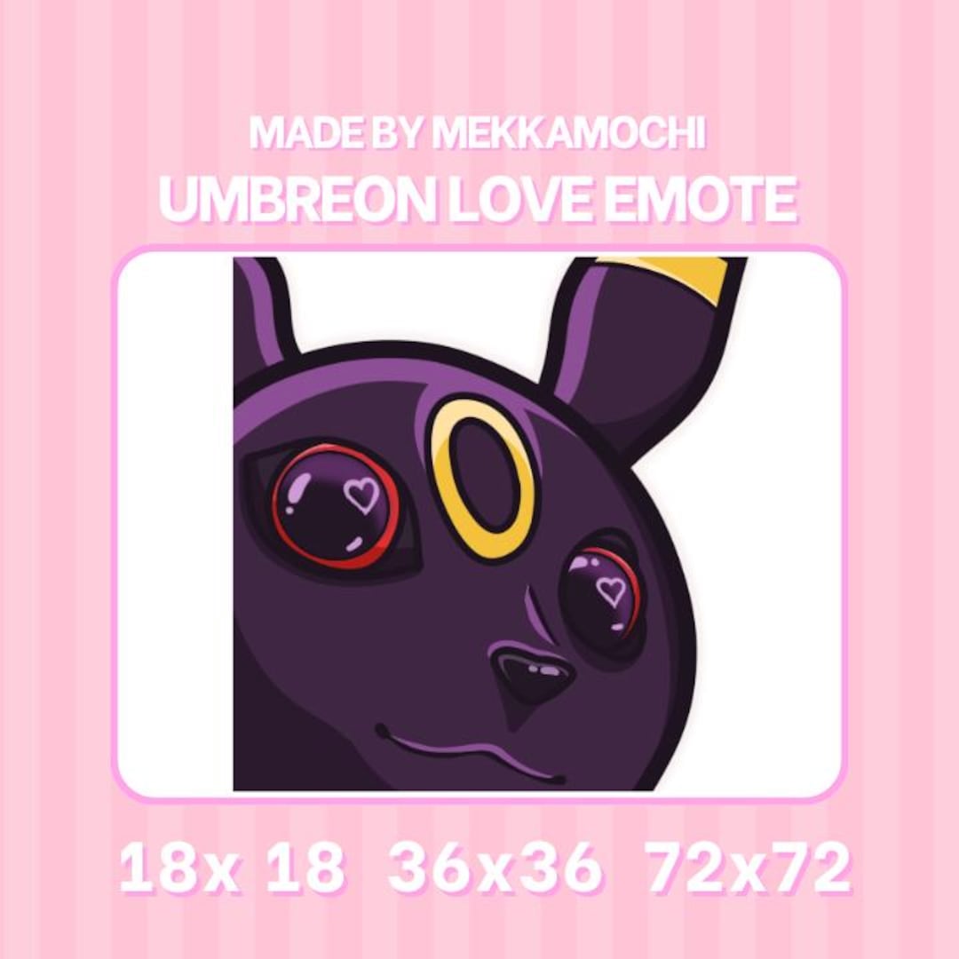 Umbreon Love Emote - Etsy