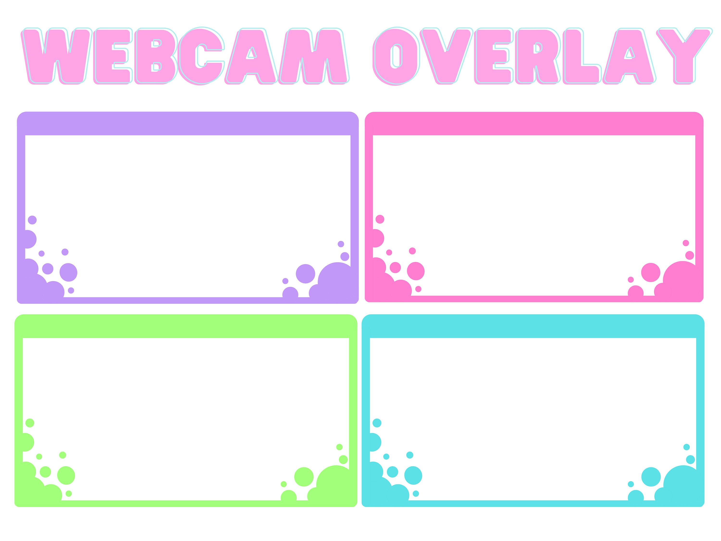 Cute, Kawaii Webcam Overlay / Frame for Twitch, Youtube, Facebook ...