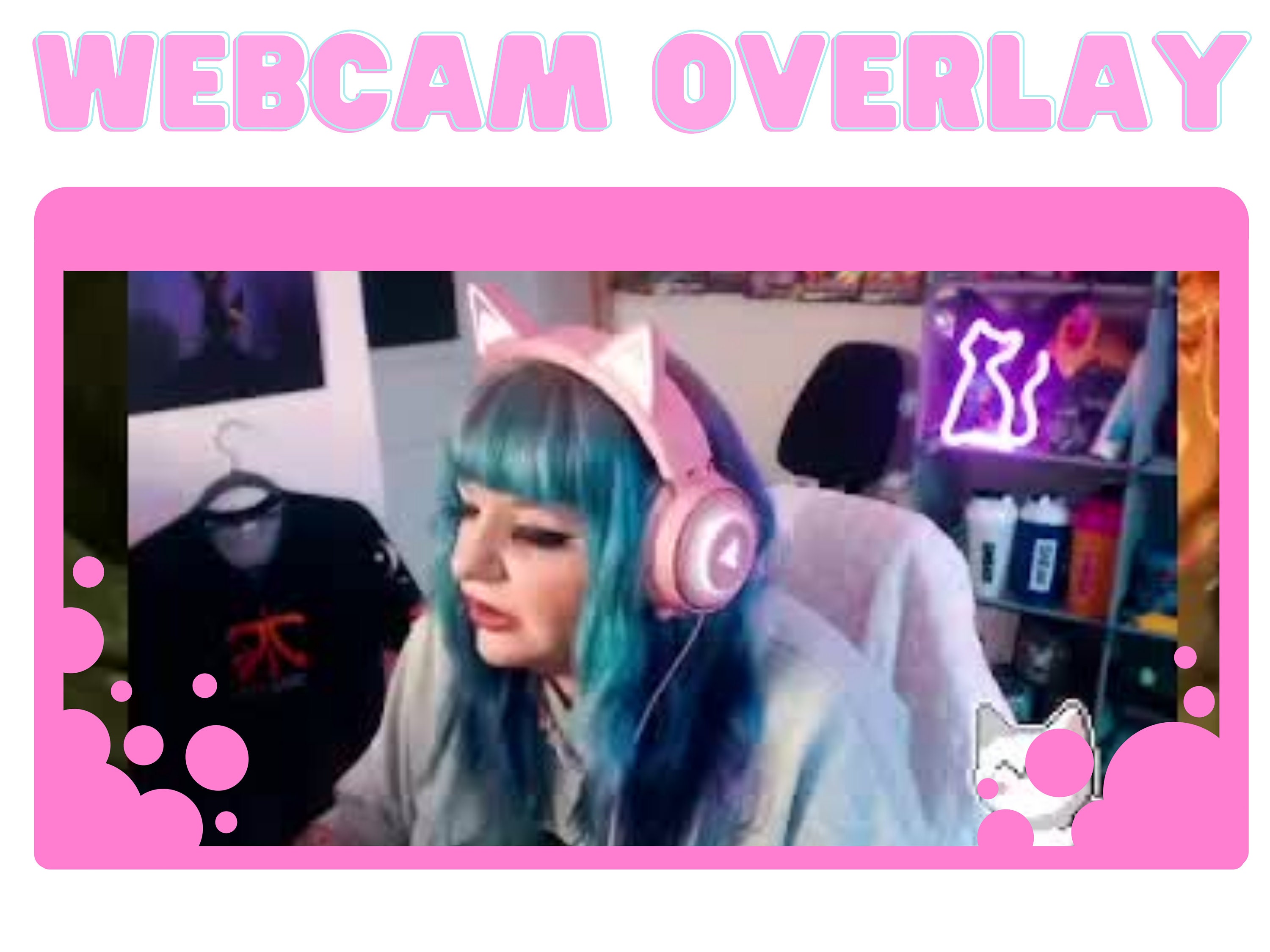 Cute, Kawaii Webcam Overlay / Frame for Twitch, Youtube, Facebook ...