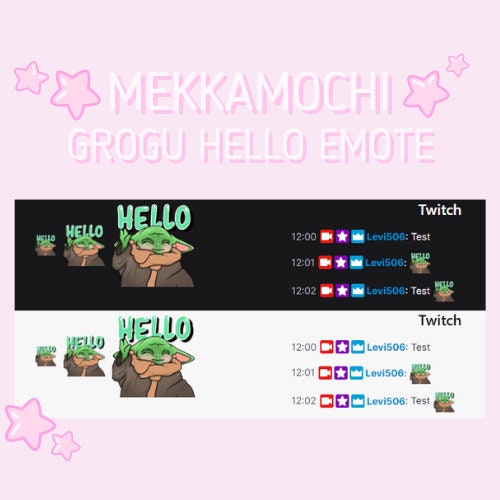 Grogu Hello Emote - Etsy