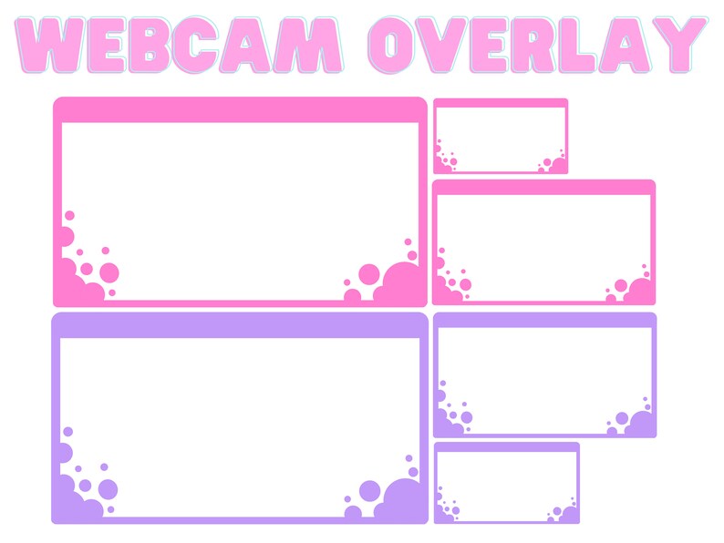 Cute Kawaii Webcam Overlay / Frame for Twitch Youtube - Etsy