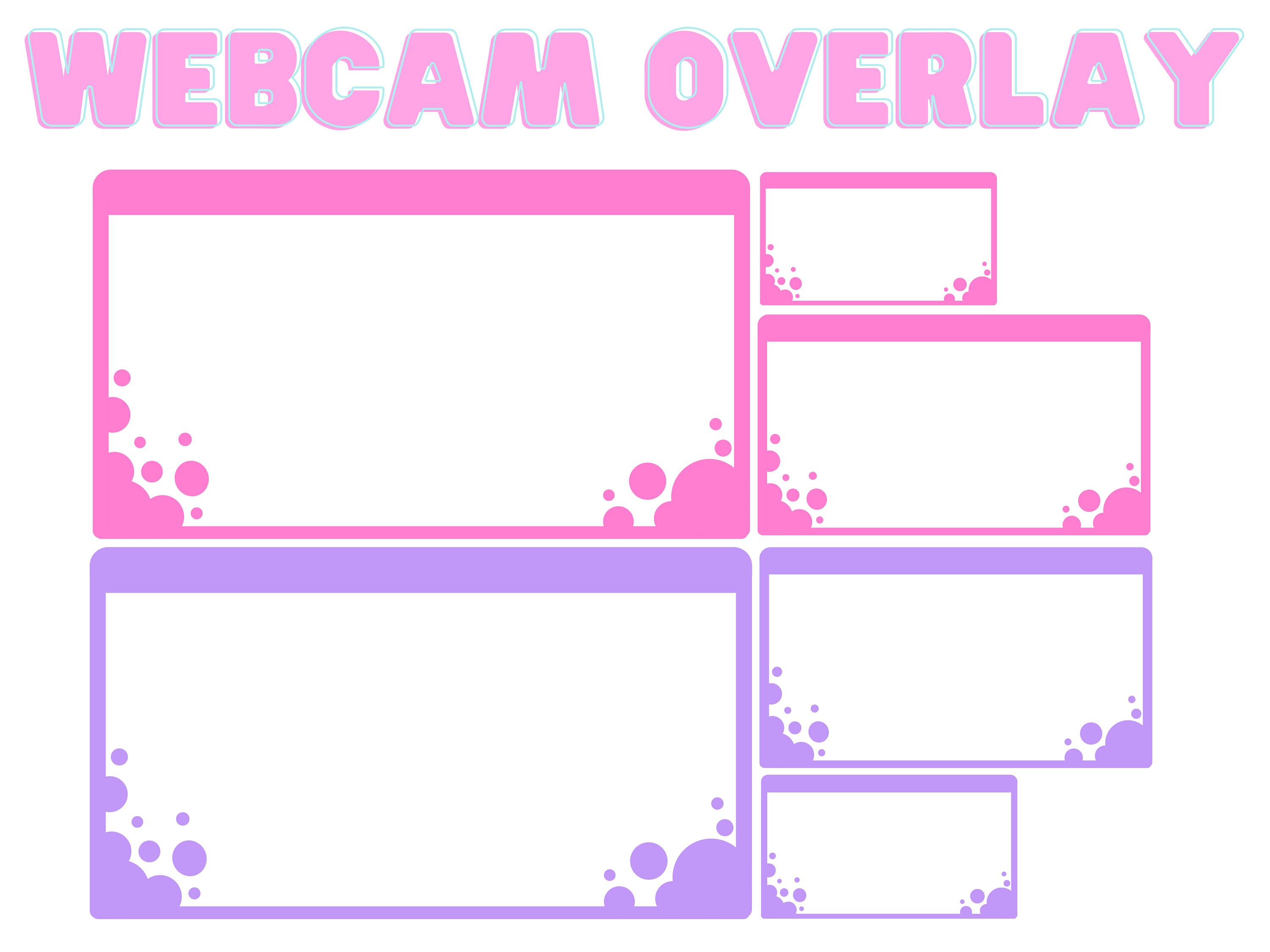Cute, Kawaii Webcam Overlay / Frame for Twitch, Youtube, Facebook ...