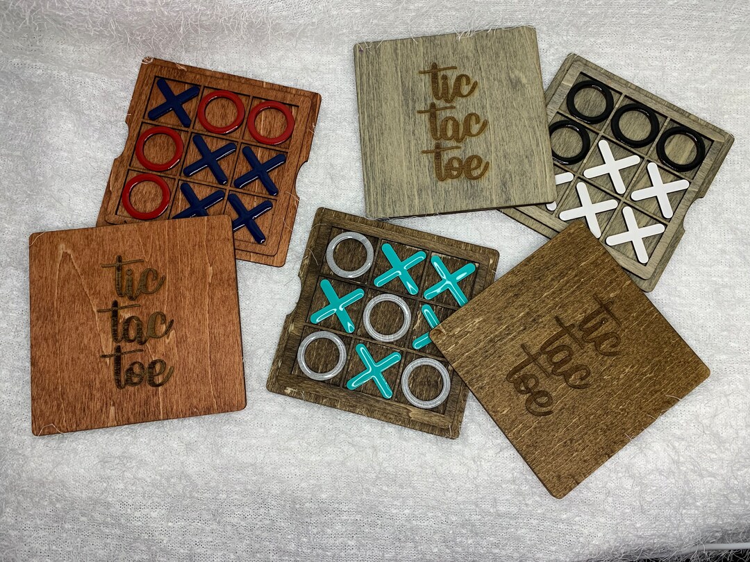 Handmade Travel Tic Tac Toe Game - Etsy