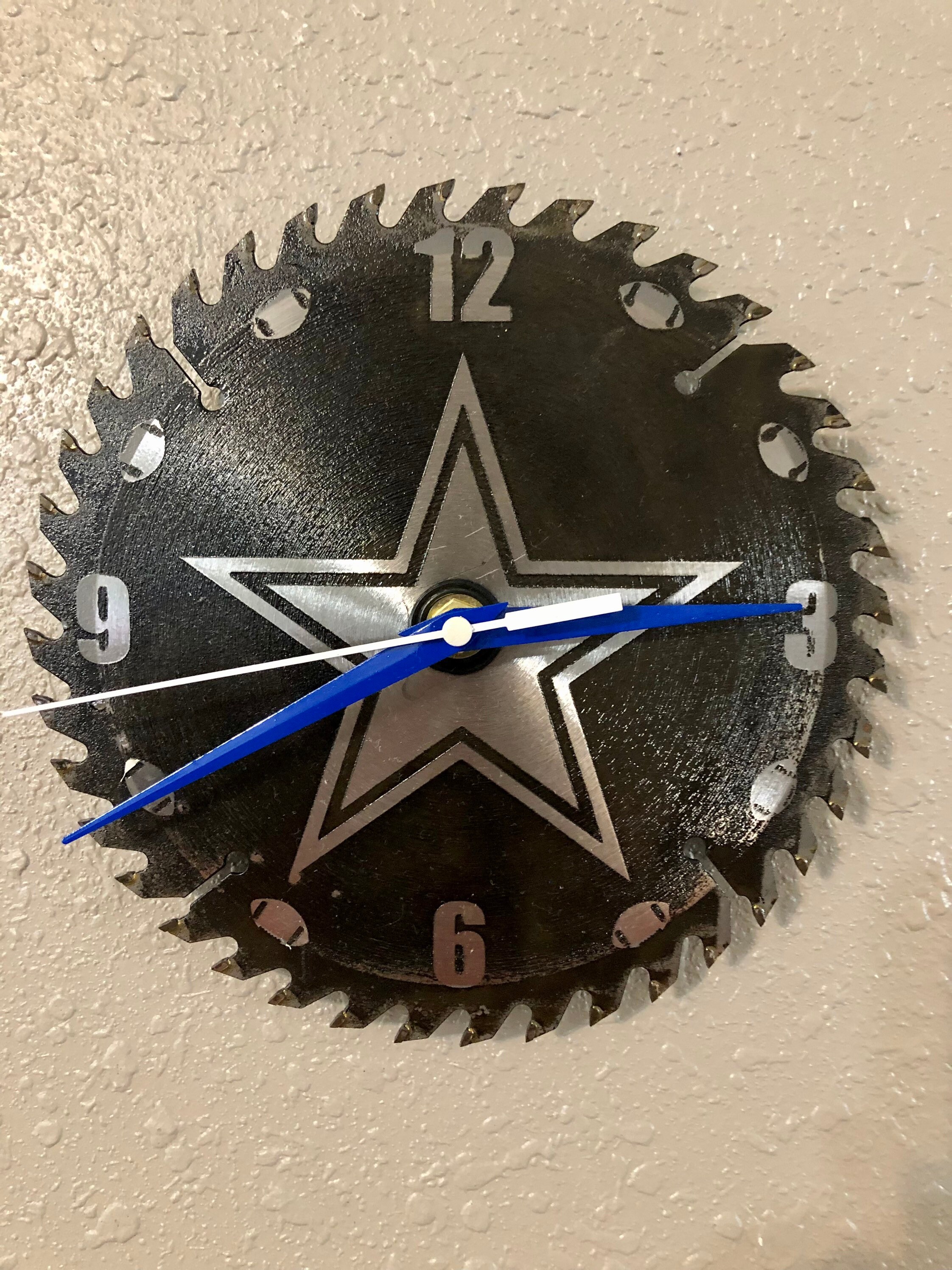 7 Inch Dallas Cowboys Clock - Etsy