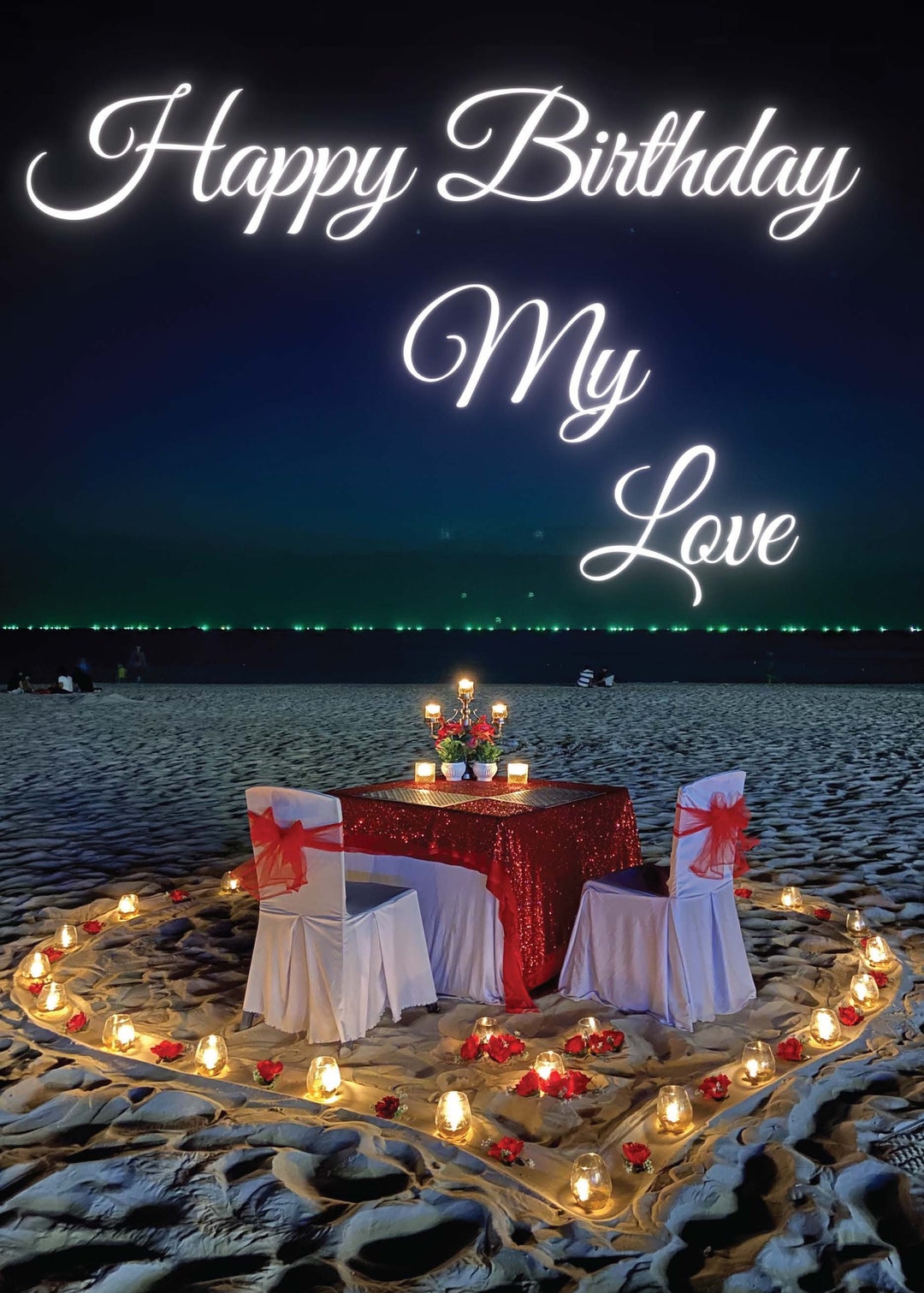 Happy Birthday My Love Card - Etsy