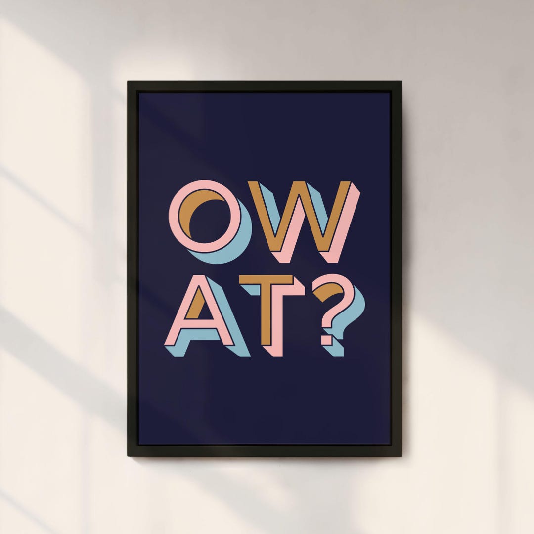 Ow At? - Stoke on Trent Poster, Potteries Print, up Hanley Duck, Local ...